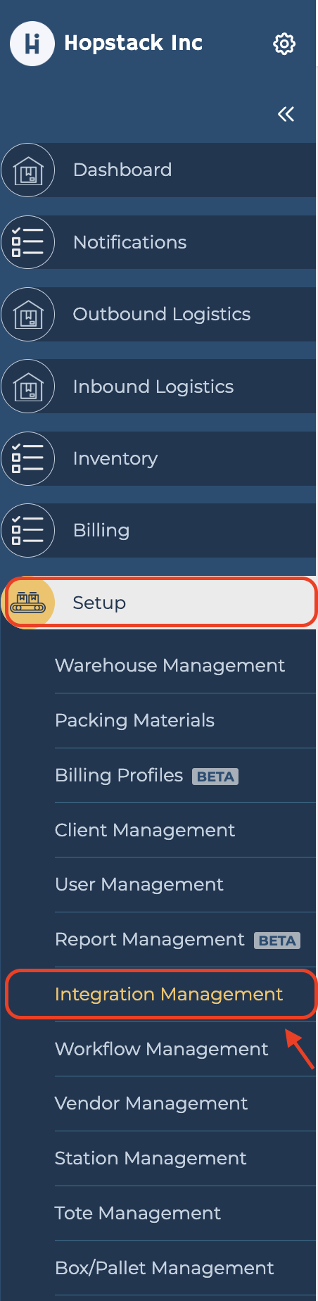 How to integrate EHUB with Hopstack
